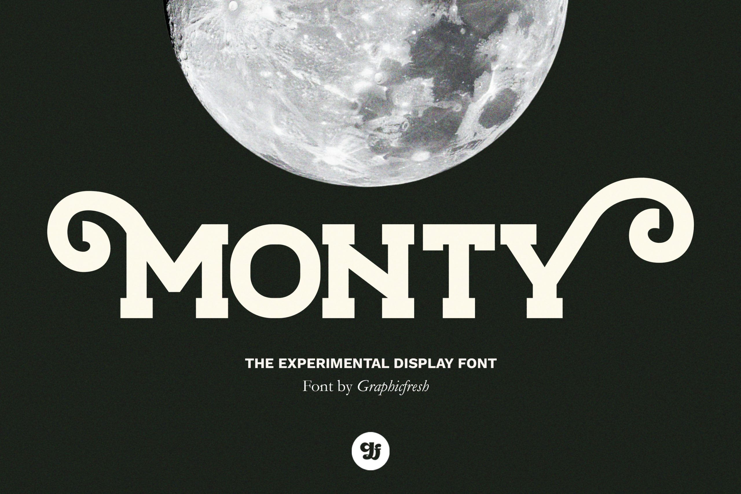 Monty - Experimental Display Font - Graphicfresh